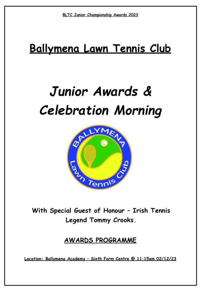 BLTC Junior Awards & Celebration Morning 2023